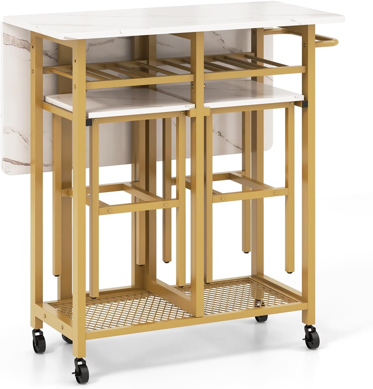 Amazon.com - GAOMON Folding Dining Table, Drop Leaf Dining Table for 4 ...