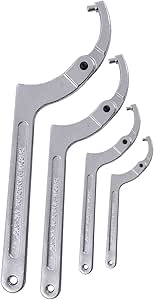 Gdrasuya10 4 Adjustable C Pin Spanner Hook Wrenches Chrome Vanadium Round Head Spanner Set 7 ...