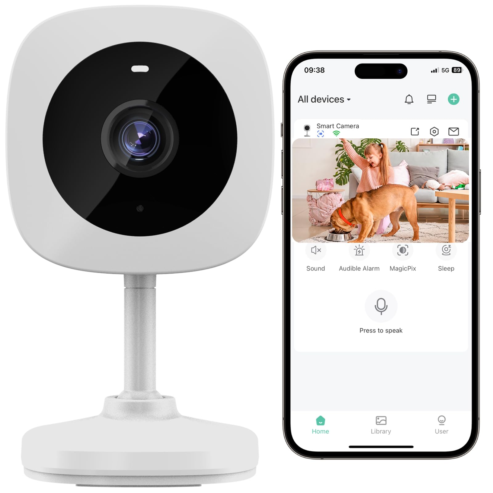 Indoor Camera, 6 IR LEDs Night Vision, IR Cut, Findview Indoor Security ...