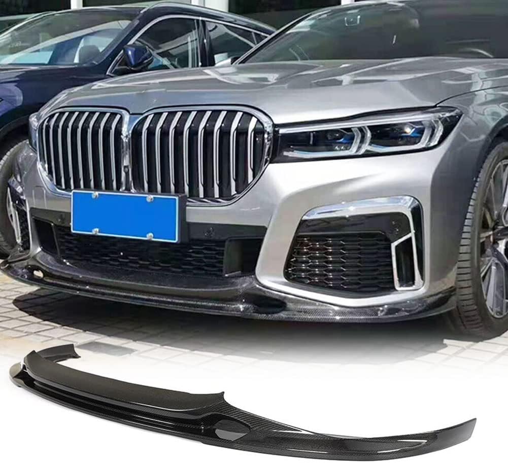 Amazon.com: Carbon Fiber Front BumperLip for BMW 7 Series G11 740i 750i ...