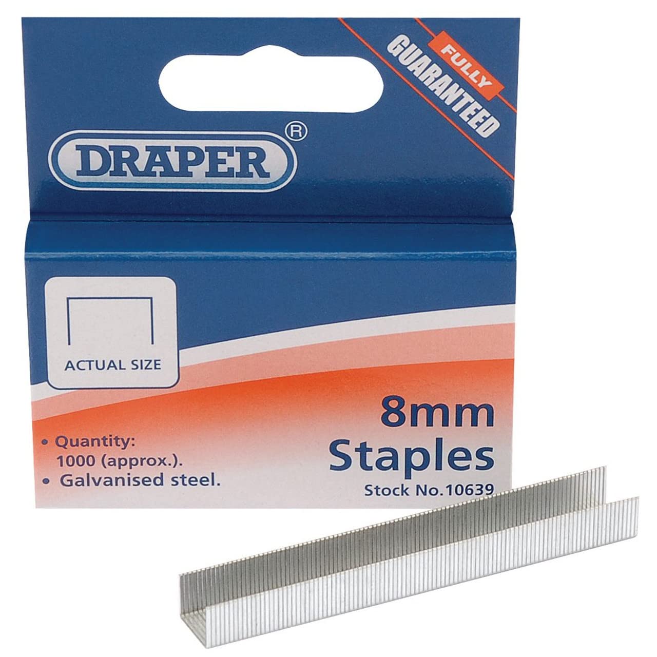 Draper 10639 8mm Staples (Box of 1000) : Amazon.co.uk: DIY & Tools