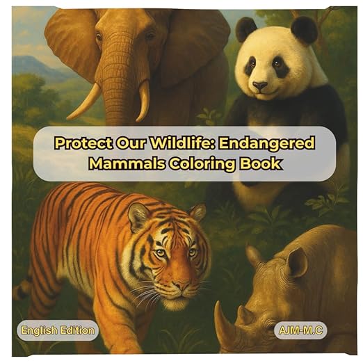 Amazon.com: Protect our Wildlife: Endangered Mammals Coloring Book: Discover, Color, and Help ...