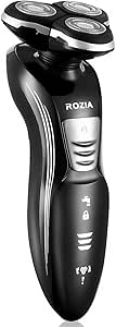 Beard Trimmer ROZIA Mens Electric Shaver,Electric Razor Cleaning Kit,Facial Trimmer Grooming Kit ...