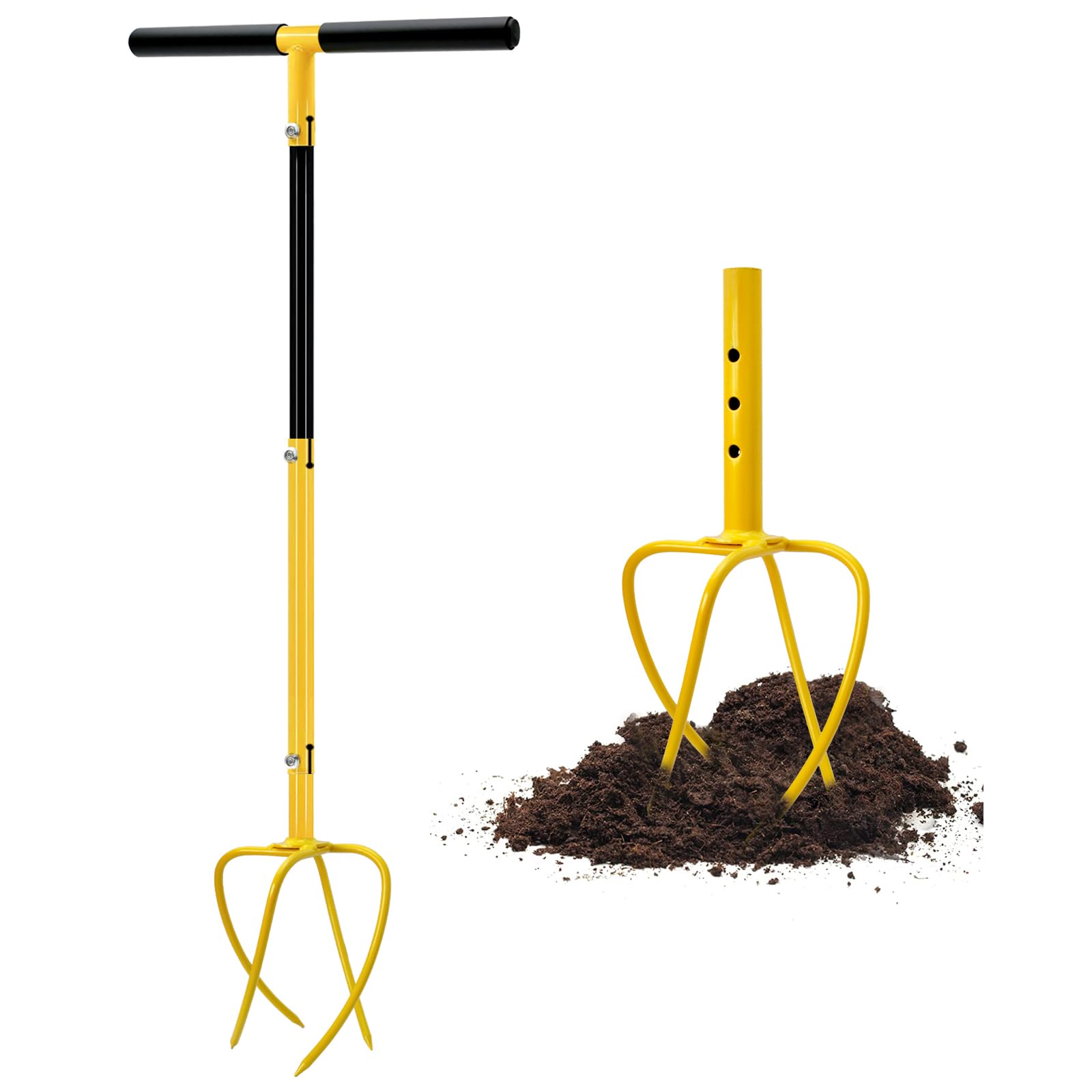 Snapklik.com : Hand Tiller Garden Tiller, Manual Twist Tiller