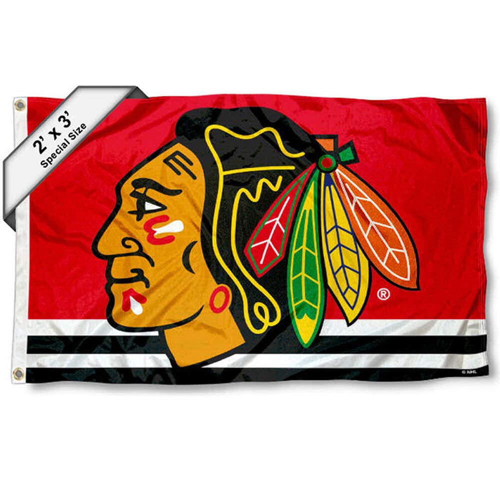 Amazon.com : WinCraft Chicago Blackhawks 2x3 Feet Flag : Sports & Outdoors