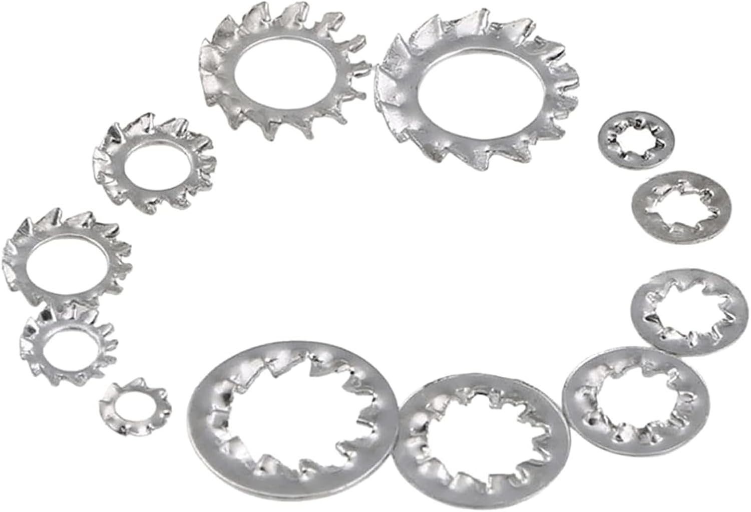 Arruelas de trava Externas/internas Dente serrilhado à prova de ...