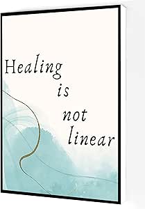 Healing Is Not Linear Canvas Wall Art,Counsellor Psychologist Wall Art ...