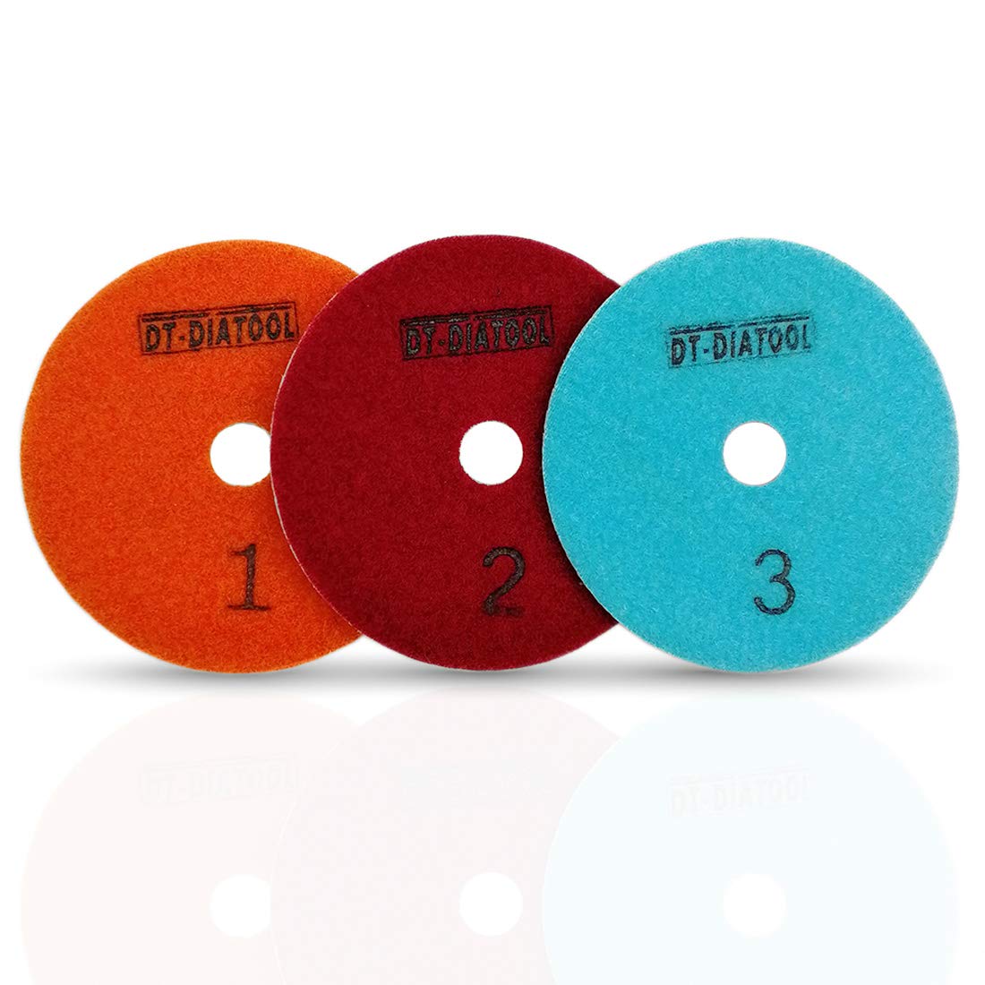 Snapklik.com : DT-DIATOOL Diamond 3 Step Polishing Pads 4 Inch For ...