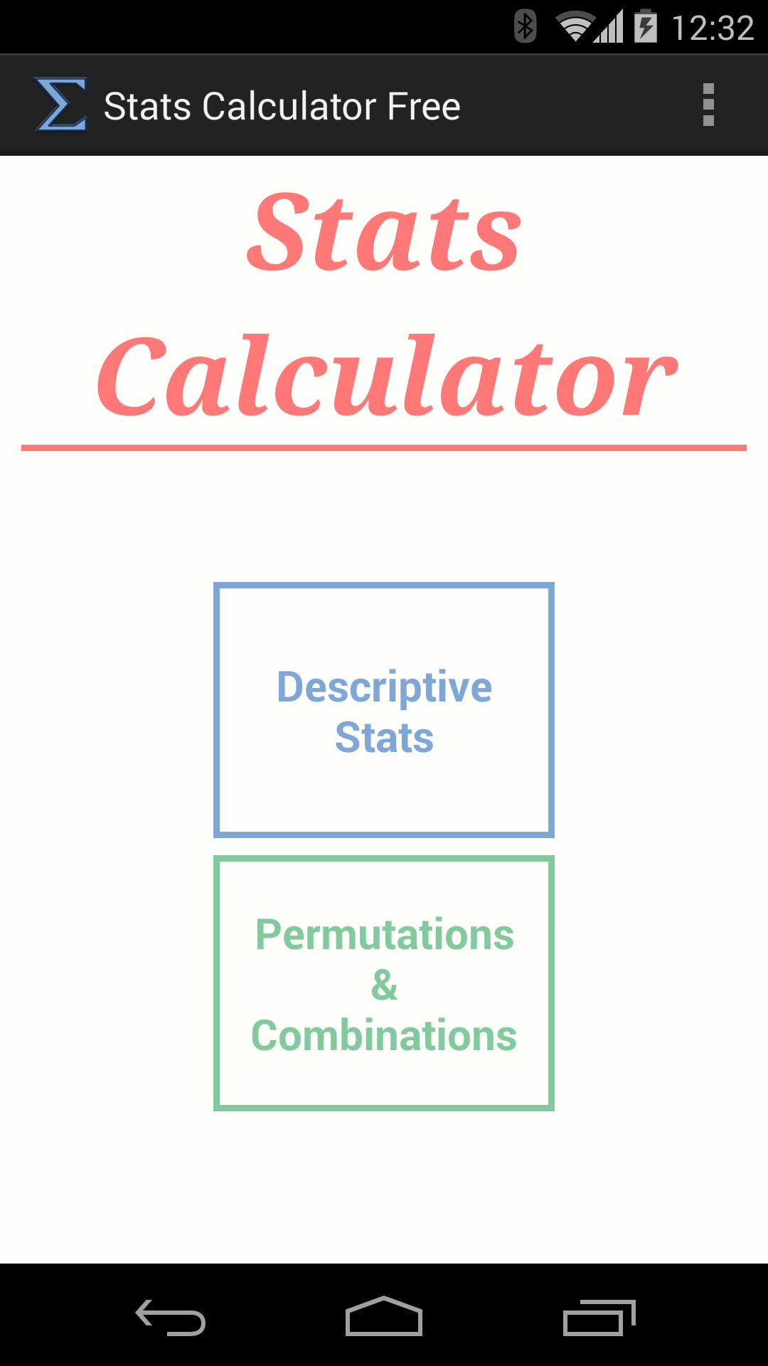 Stats Calculator Free:Amazon.co.uk:Appstore for Android