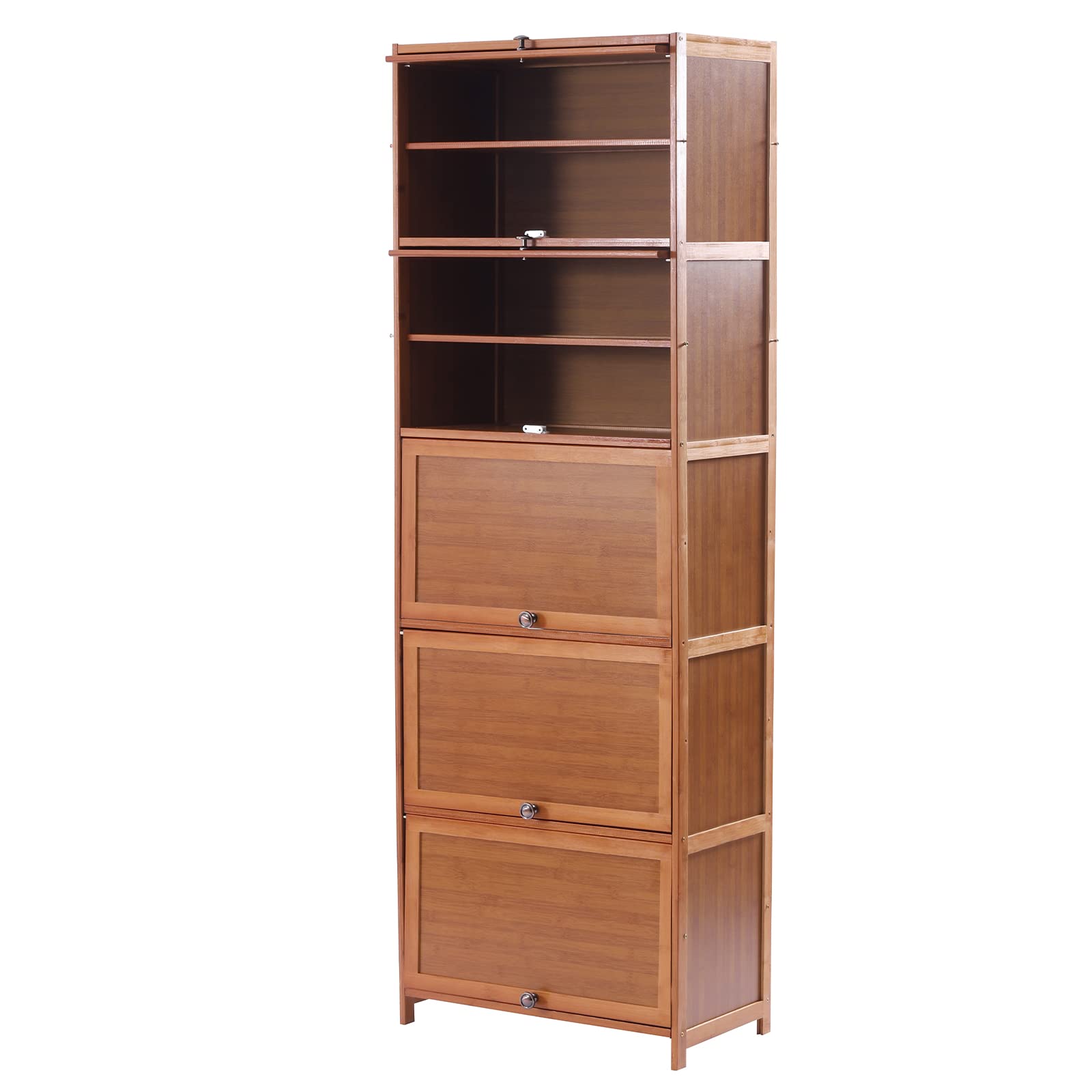 (SIMILAR ITEM) (INCOMPLETE) JOMCYDM 10 Tier Bamboo Shoe Storage Cabinet ...