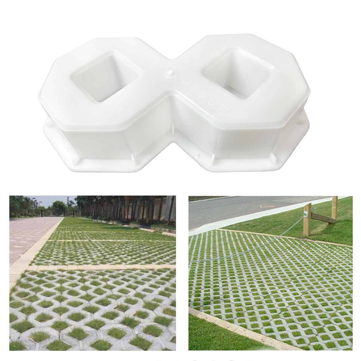 Walkway Mold Plastic Grass Eco Parking DIY Plastic Mold – Concrete
