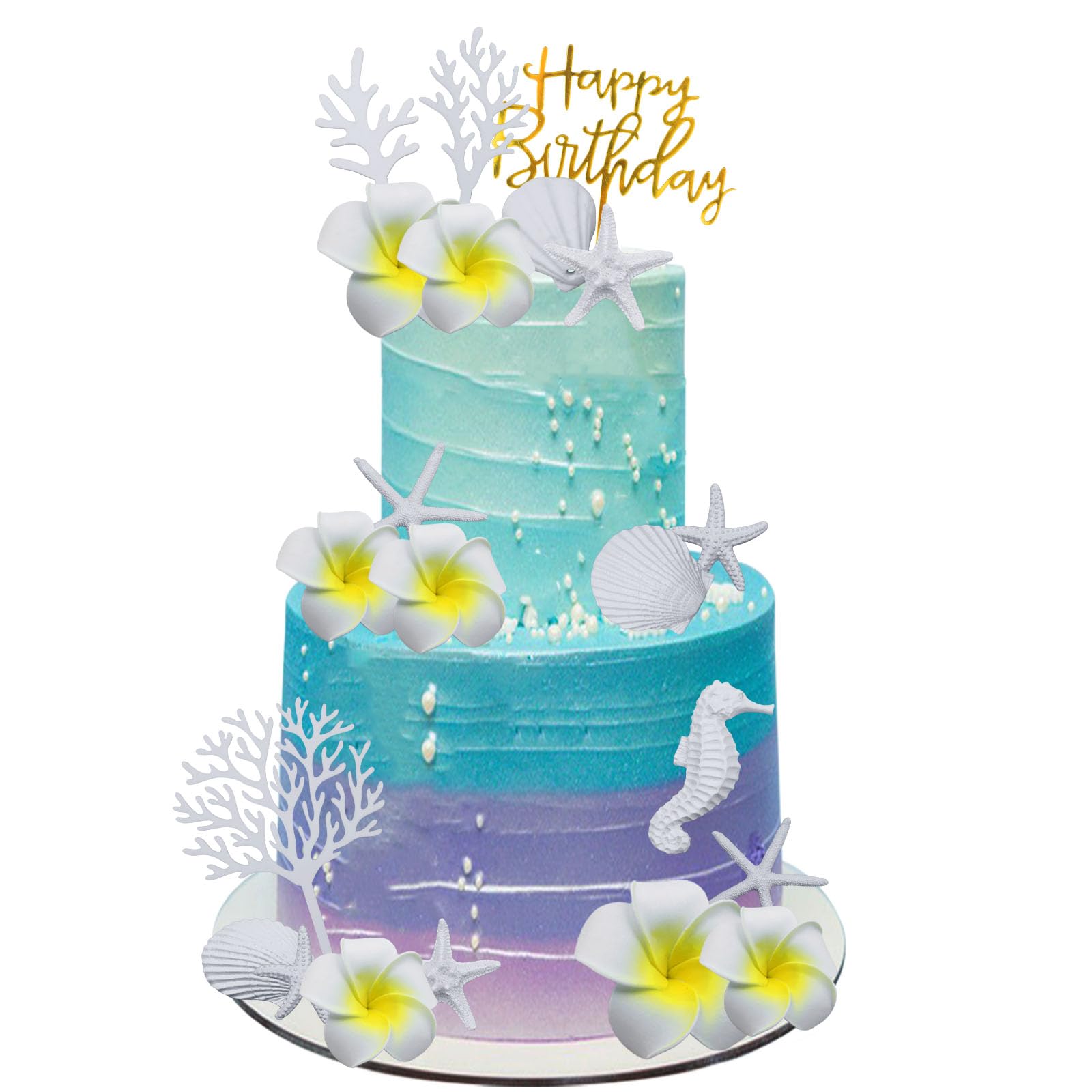 Happy Birthday Beach Cake