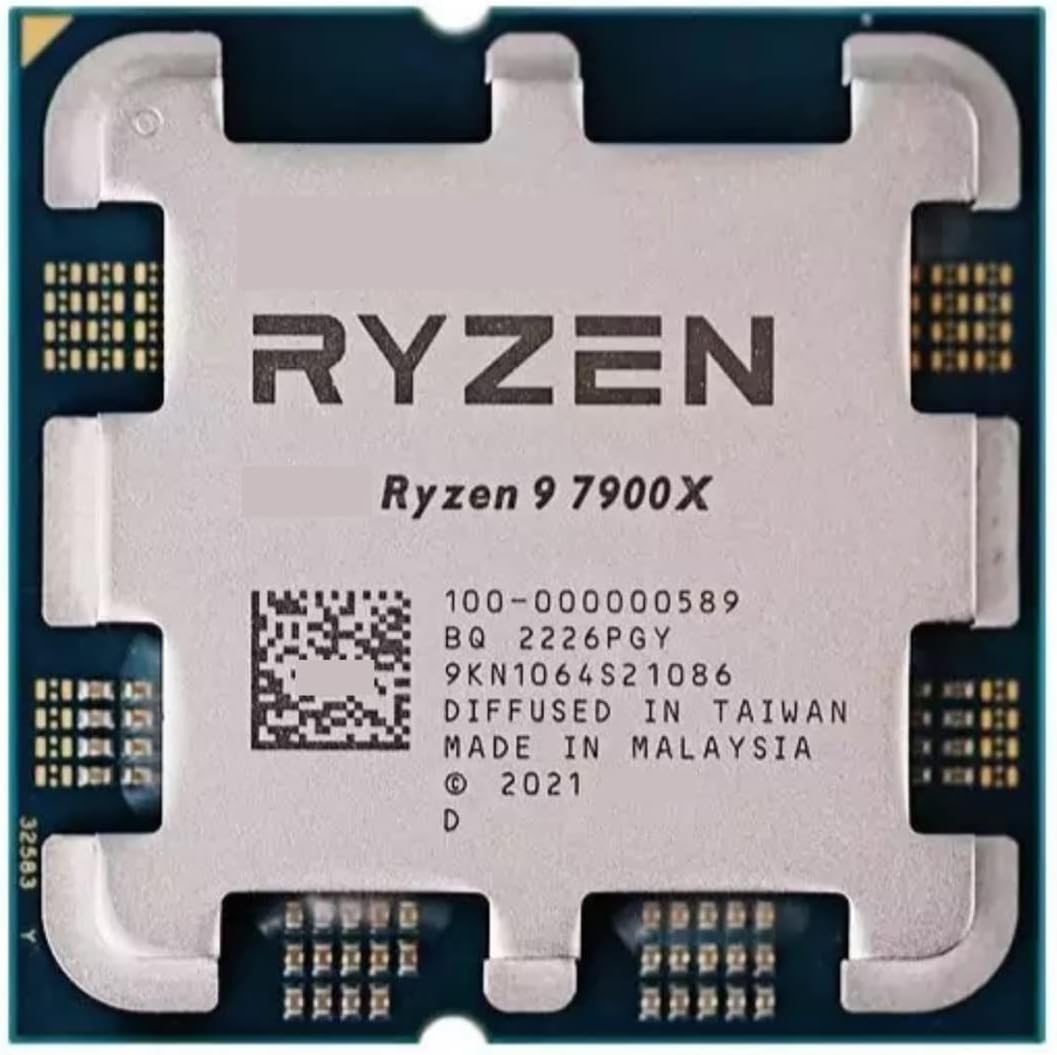 Amazon | コンピューター Ryzen 9 7900X R9 7900X 4.7GHz 12 コア 24 スレッド CPU プロセッサ 5NM L3=64M DDR5 100 ...