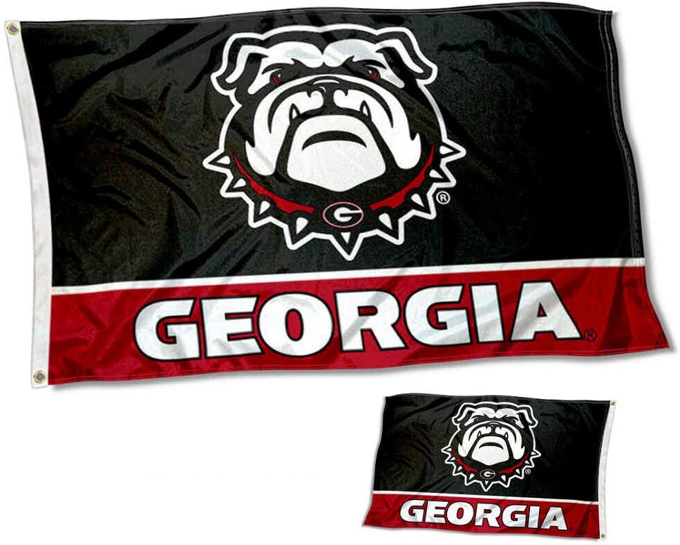 Amazon.com : Georgia Bulldogs Dawg Double Sided Flag : Sports & Outdoors