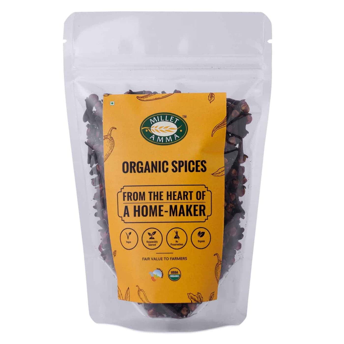 Millet Amma Organic Cloves 50 Gms | 100% Vegan & Pesticides Free ...