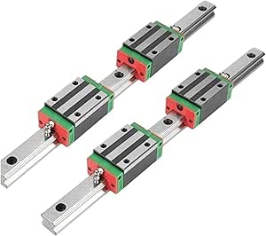 Amazon.com: Linear Motion Guide Sliders 4pcs HGH20CA Linear Carriage Slide Blocks + 2pcs HGR20 ...