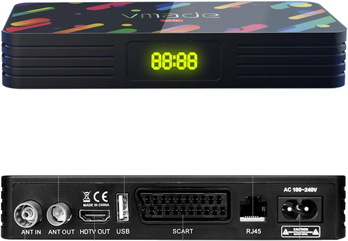 Vmade K5 FULL HD 1080P FREEVIEW Set Top Box Digital TV Receiver & USB ...