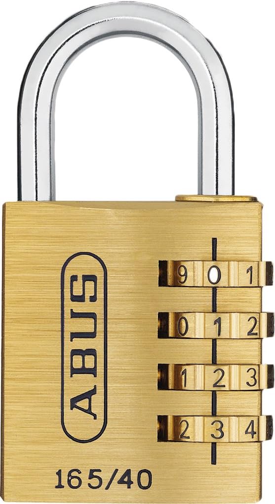 ABUS 165/30 combination lock - brass padlock - with individually ...
