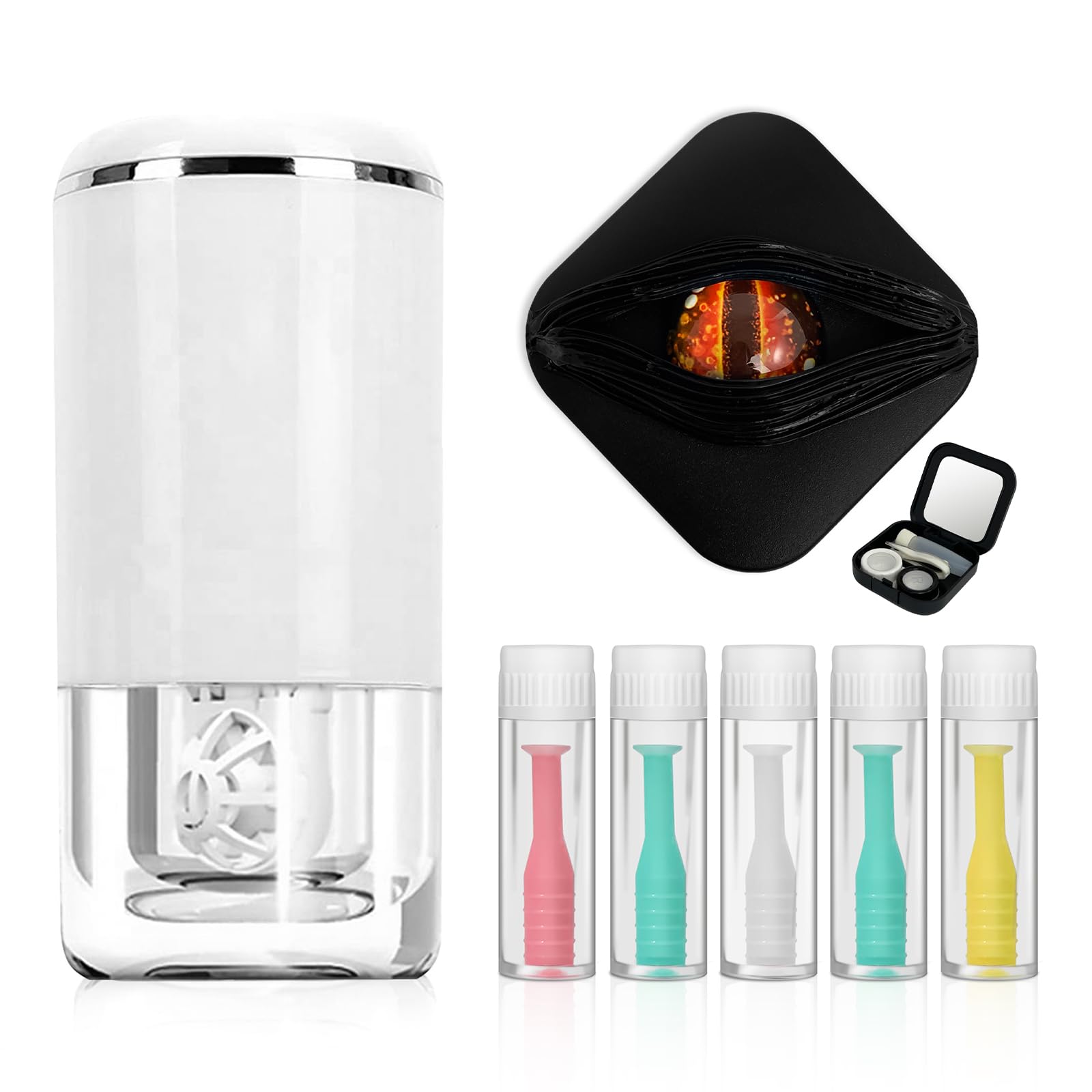 Amazon.com: Ultrasonic Contact Lens Cleaner Bundle with Contact Lens ...