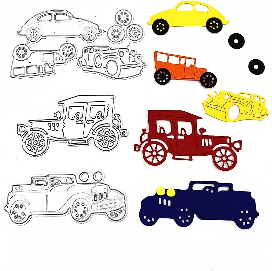 Amazon.com : Metal 3 Sedan Car Pickup Truck Shape Cutting Dies Set, DIY ...