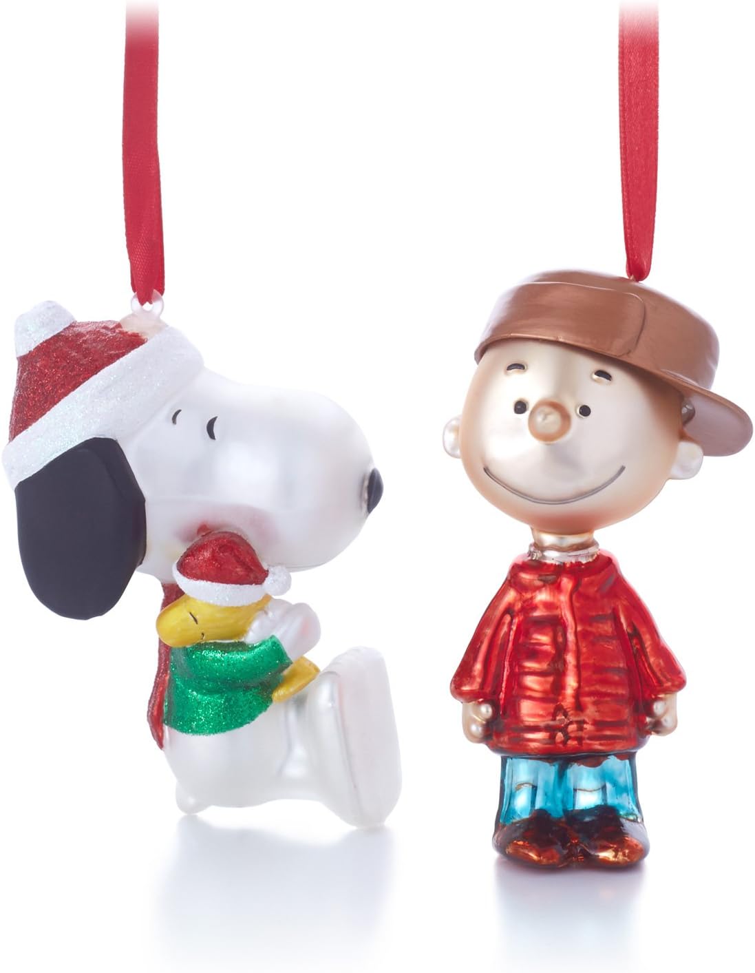 Amazon.com: Hallmark Peanuts Snoopy with Woodstock and Charlie Brown ...