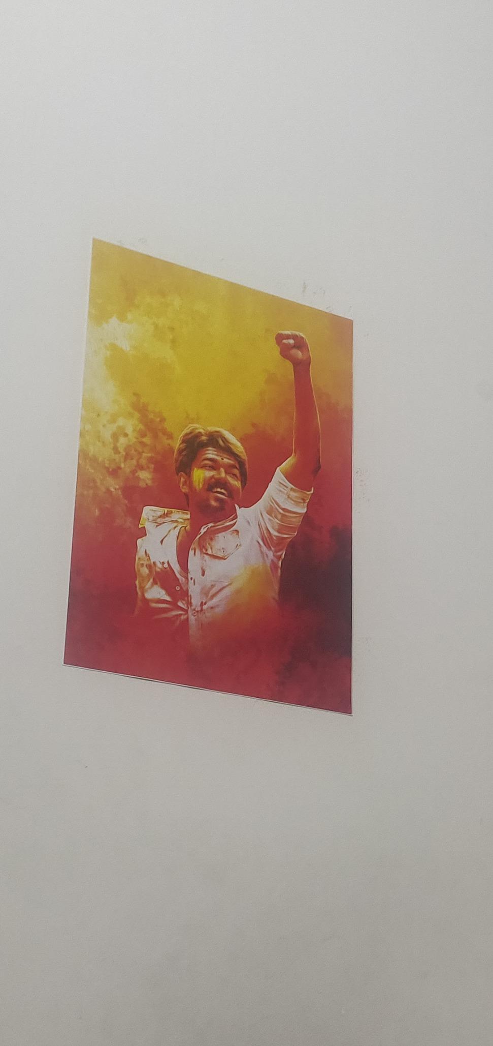 PEACOCKRIDE Themed Veezhathe Tamili Name Thalapathy Vijay Wall Poster ...