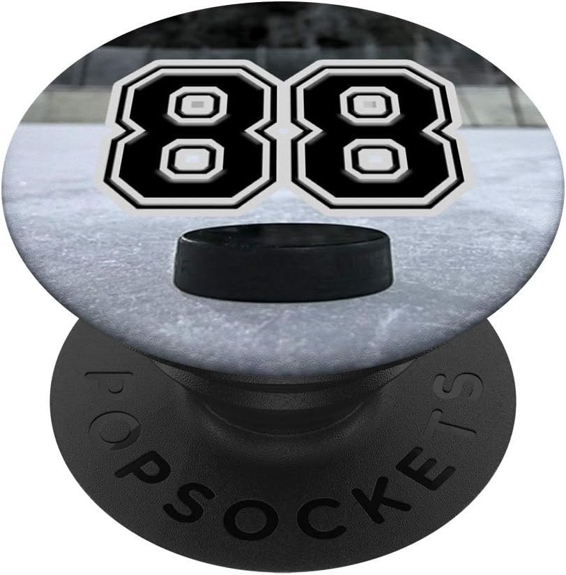 Amazon.com: Ice Hockey Custom Jersey Number 88 eighty eight Puck on ...