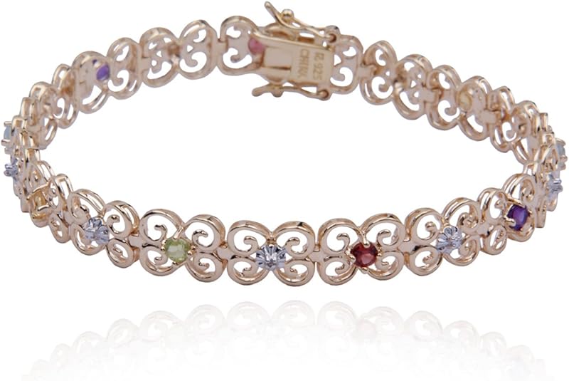 Amazon.com: Amazon Collection 18k Yellow Gold Plated Sterling Silver ...