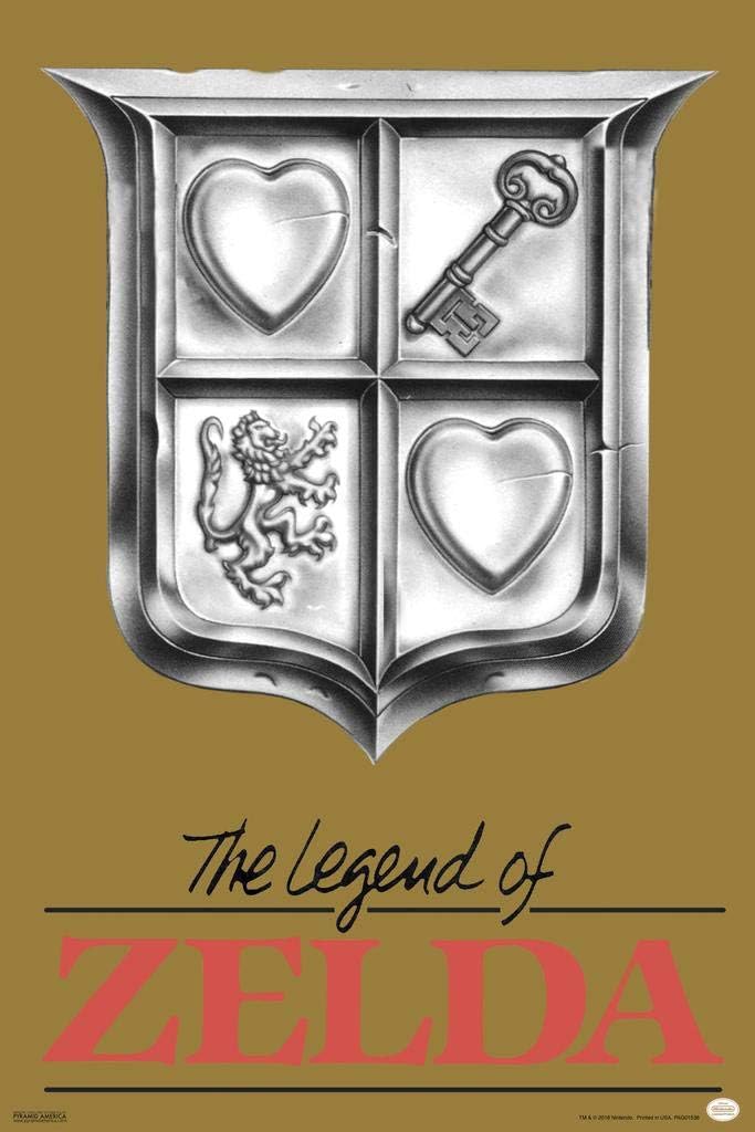 Laminated Legend of Zelda NES Game Cover Poster Dry Erase Sign 12x18 ...