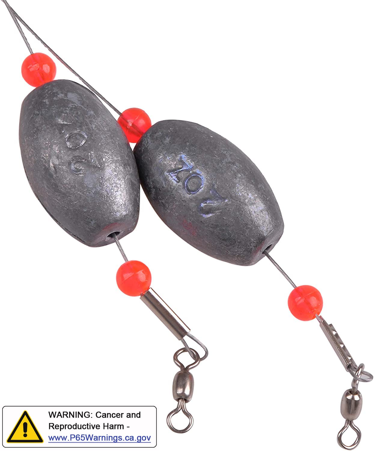 Snapklik.com : Fishing Egg Sinker Weight Rigs 6pcs Flounder Rig ...