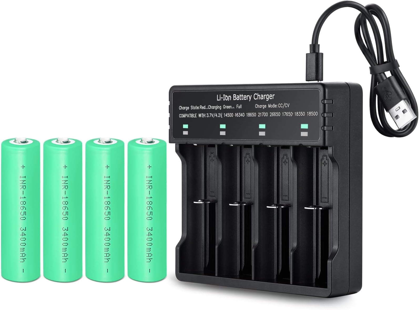 Amazon.com: 6 Bay 18650 Battery Charger Universal Charger for 3.7v Lithium Rechargeable ...