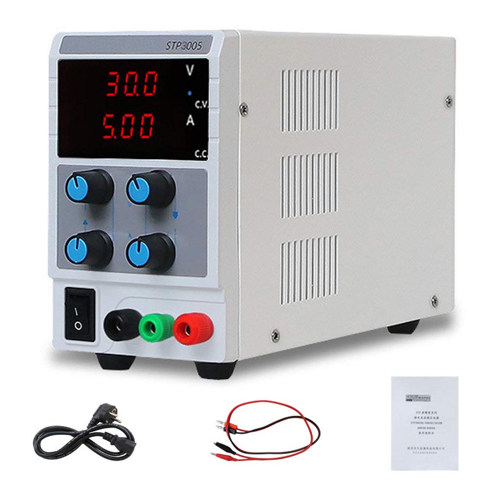 Buy 30V/5A DC Bench Power Supply, Portable Adjustable Sw Regulated ...