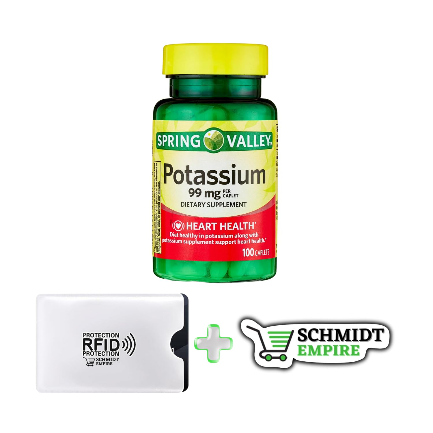 Buy Spring Valley Potassium Heart Dietary Supplement Cets, 99 mg, 100 ...