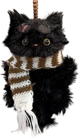 Batwing Cat Charm, DIY Kitten Pendant Keychain, Fuzzy Kitty Keychains ...