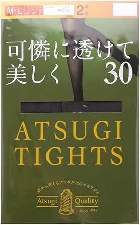 Amazon | アツギ ATSUGI アツギタイツ ATSUGI TIGHTS タイツ 30デニール 2足組 発熱 | タイツ 通販