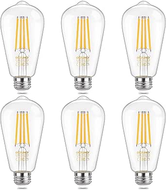 DiCUNO E26 LED Edison Bulb Dimmable, 100W Equivalent Vintage LED Light ...