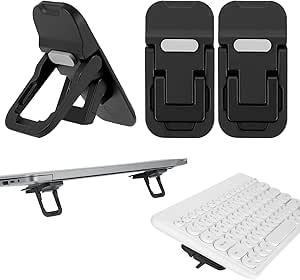Amazon.com: Mabor 2 Pcs Portable Keyboard Riser, Foldable Laptop Riser ...