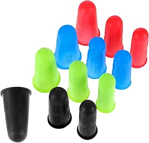 Amazon.com : 24 Pieces Finger Protectors, Silicone Finger Protectors, 3 ...