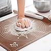 Amazon.com: Silicone Baking Mat for Pastry Rolling Dough with ...