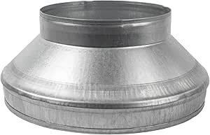 Amazon.com: 12" to 8" Inch Galvanized Steel Round Duct Reducer - Pipe ...