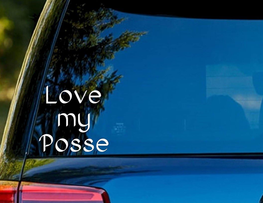Amazon.com: T1405 Love My Posse Decal Sticker - 3.00" x 3.00" - Easy to ...