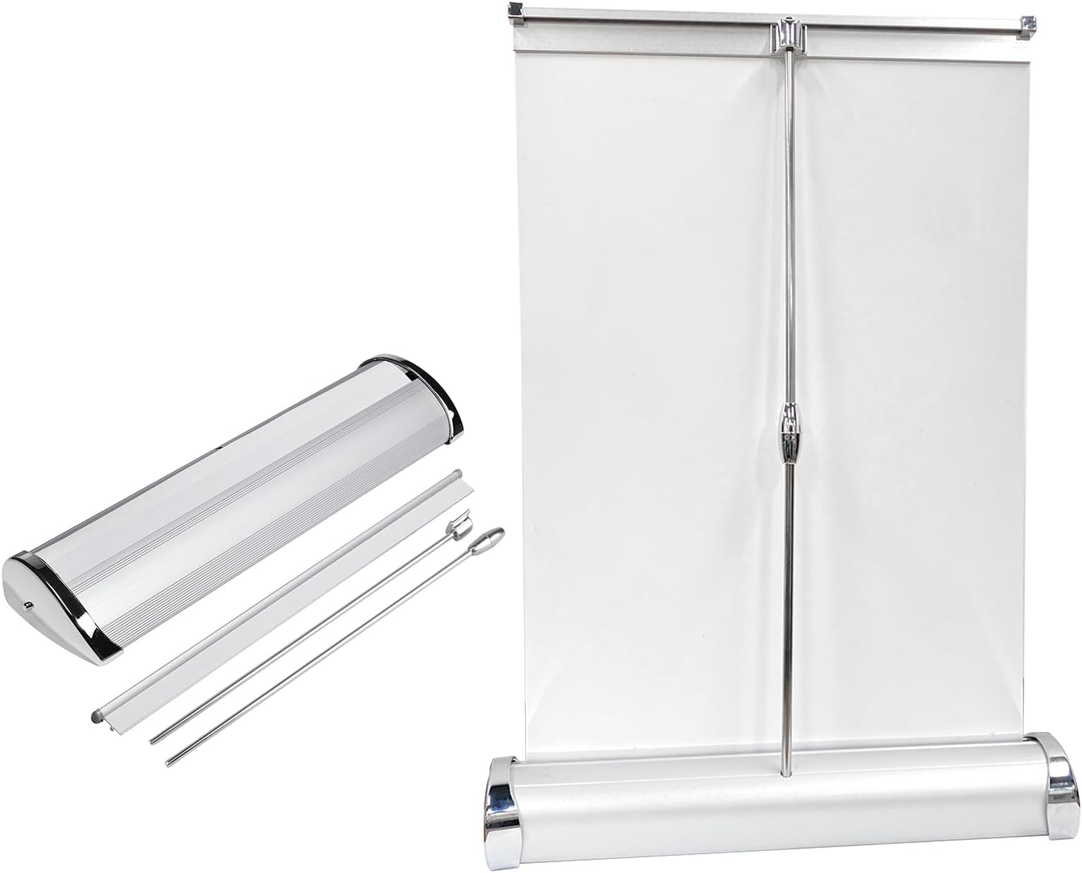 Amazon.com: Nocntcro Mini Retractable Roll Up Banner Stand Retractable ...