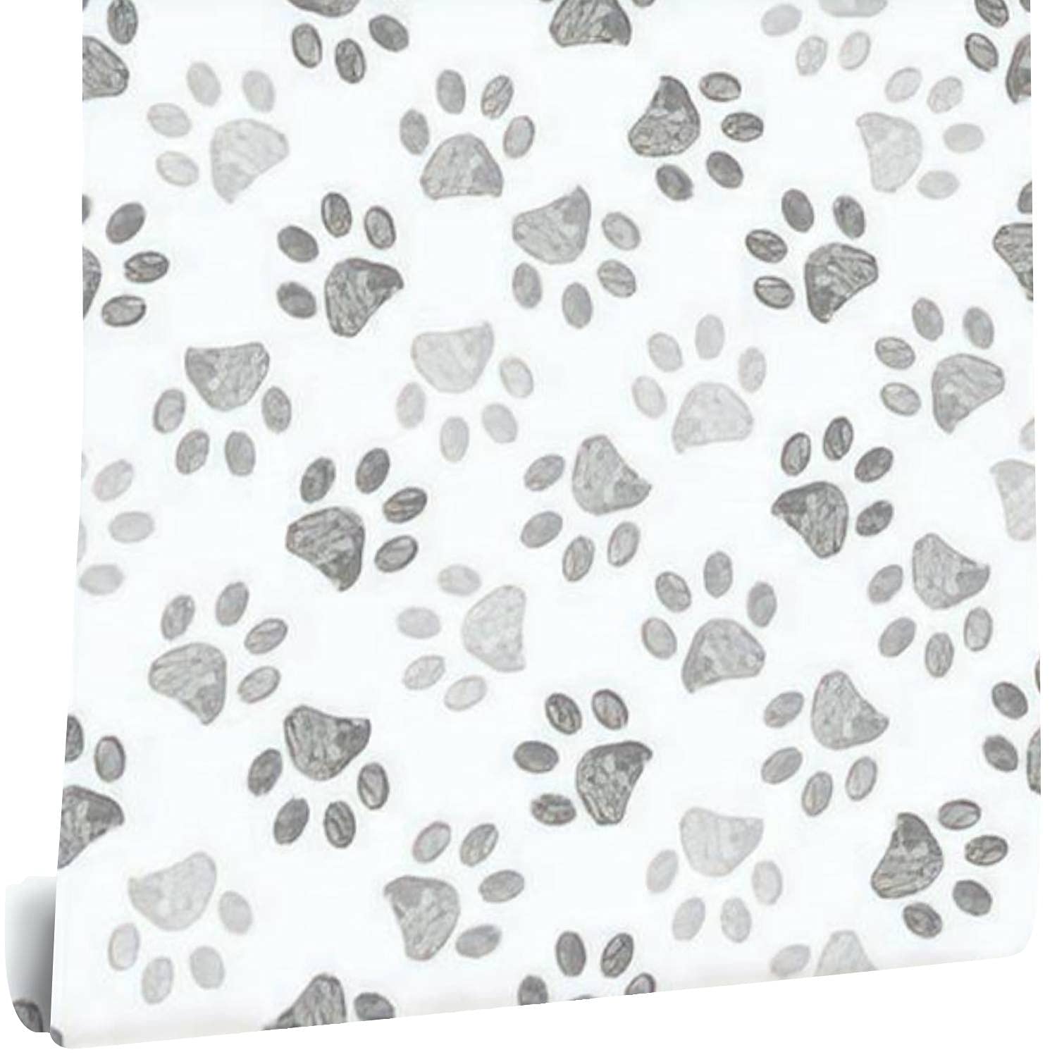 Colorful Paw Prints Background