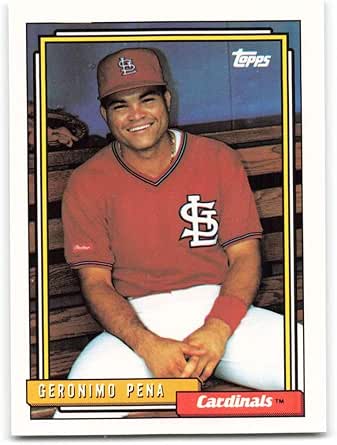 Amazon.com: 1992 Topps Baseball #166 Geronimo Pena St. Louis Cardinals ...