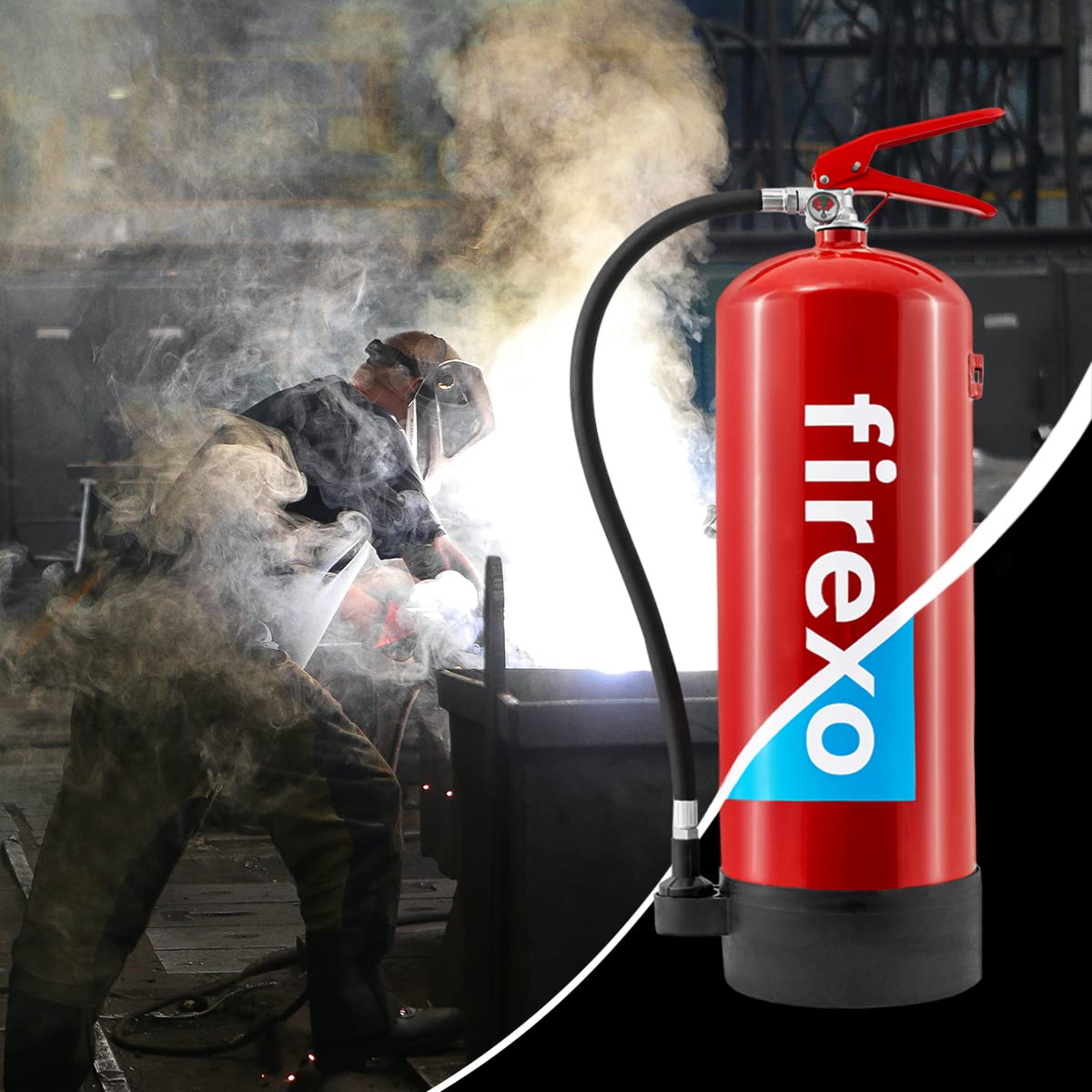Buy Firexo 9 Litre 7 in 1 Fire extinguisher for ALL FIRES inc. Li-ion ...