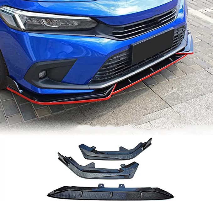 Buy buhb Front Bumper Spoiler Splitter for Honda Civic 2022 2023 11th ...