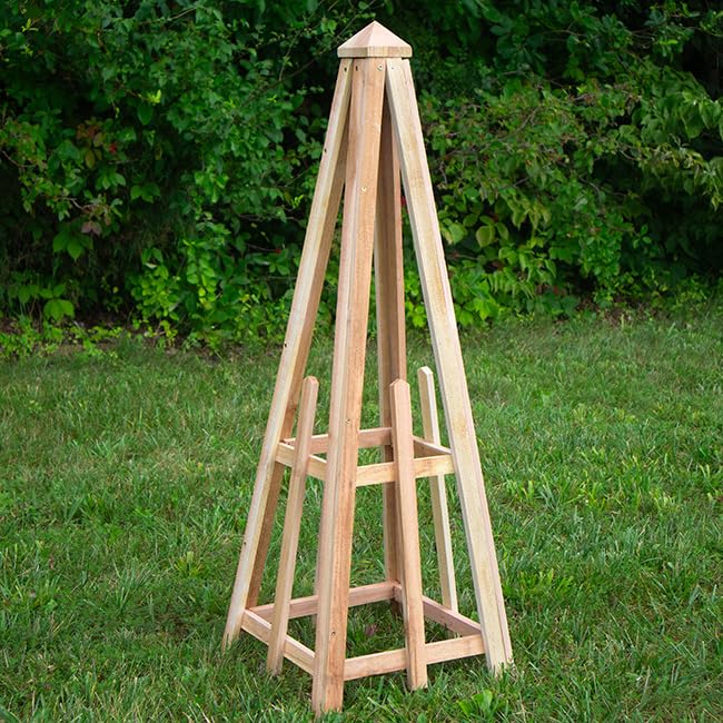 Amazon.com : Prime Retreat Cedar Trellis 46" Pyramid Obelisk for ...