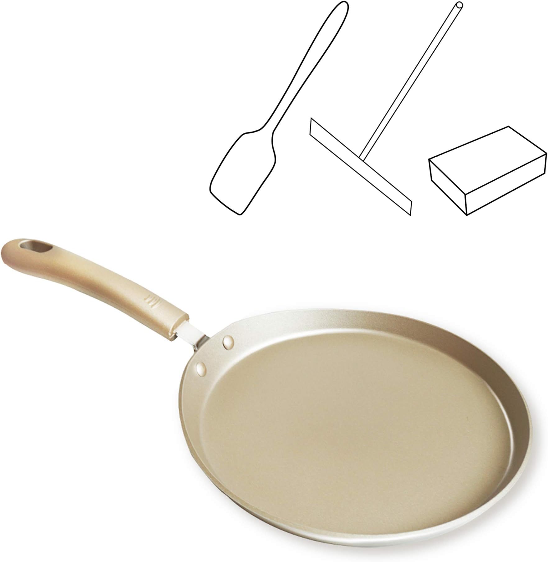 Amazon.com: Soldadito Crepes Pancake Pans Nonstick Frying Pan Induction ...