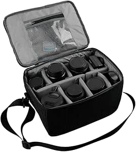 Acogedor Partition Camera Bag Insert, Waterproof DSLR Camera Lens Case ...