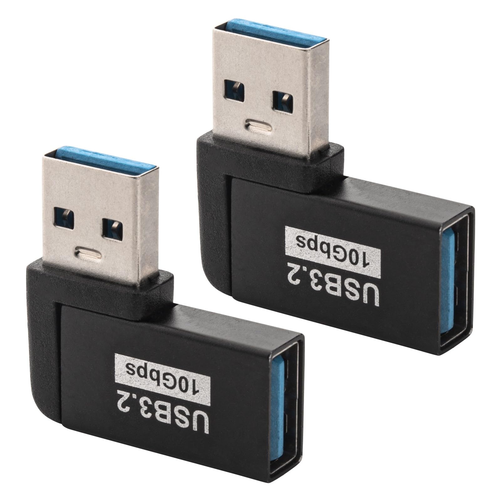 Leehitech 2 Pack Right Angle USB A Adapter,10Gbps L-Shape USB 3.2 Gen2 ...